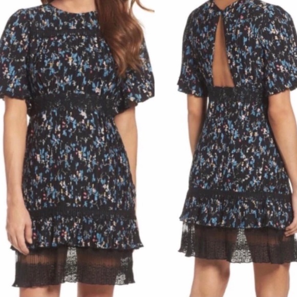 Chelsea28 | Dresses | Chelsea 28 Dress With Open Back And Lace Bottom ...
